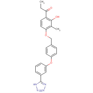 888966-57-2, 1-Propanone,1-[2-hydroxy-3-methyl-4-[[4-[3-(1H-tetrazol-5-yl)phenoxy]phenyl]methoxy ...