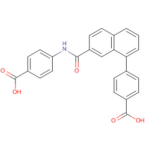 Benzoic acid, 4-[7-[[(4-carboxyphenyl)amino]carbonyl]-1-naphthalenyl]- | 168901-67-5