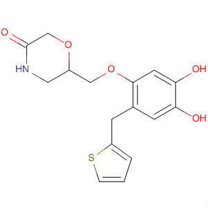 3-Morpholinone, 6-[[4,5-dihydroxy-2-(2-thienylmethyl)phenoxy]methyl ...