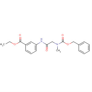Benzoic acid,3-[[[methyl[(phenylmethoxy)carbonyl]amino]acetyl]amino]-, ethyl ester | 393154-93-3