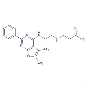 Propanamide,3-[[2-[(5,6-dimethyl-2-phenyl-1H-pyrrolo[2,3-d]pyrimidin-4 ...