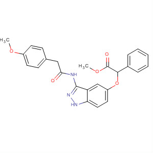 Benzeneacetic acid,a-[[3-[[(4-methoxyphenyl)acetyl]amino]-1H-indazol-5-yl]oxy]-, methylester ...
