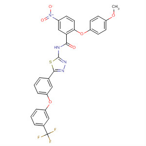 Benzamide,2-(4-methoxyphenoxy)-5-nitro-N-[5-[3-[3-(trifluoromethyl ...