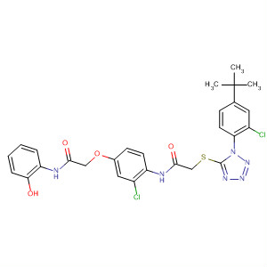Acetamide,2-[3-chloro-4-[[[[1-[2-chloro-4-(1,1-dimethylethyl)phenyl]-1H-tetrazol-5-yl]thio ...