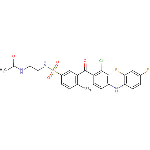 Acetamide,N-[2-[[[3-[2-chloro-4-[(2,4-difluorophenyl)amino]benzoyl]-4-methylphenyl]sulfonyl ...