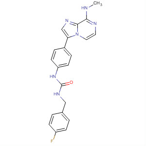 Urea,N-[(4-fluorophenyl)methyl]-N'-[4-[8-(methylamino)imidazo[1,2-a]pyrazin-3-yl]phenyl ...