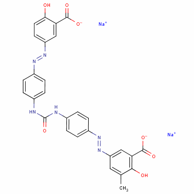 disodium 5-[[4-[[[[4-[(3-carboxylato-4-hydroxyphenyl)azo]phenyl]amino]carbonyl]amino]phenyl]azo ...